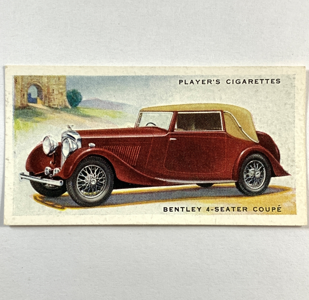 Motor Cars Bentley 4 Seater Coupe Tobacco Premium Insert Card 1930s ...