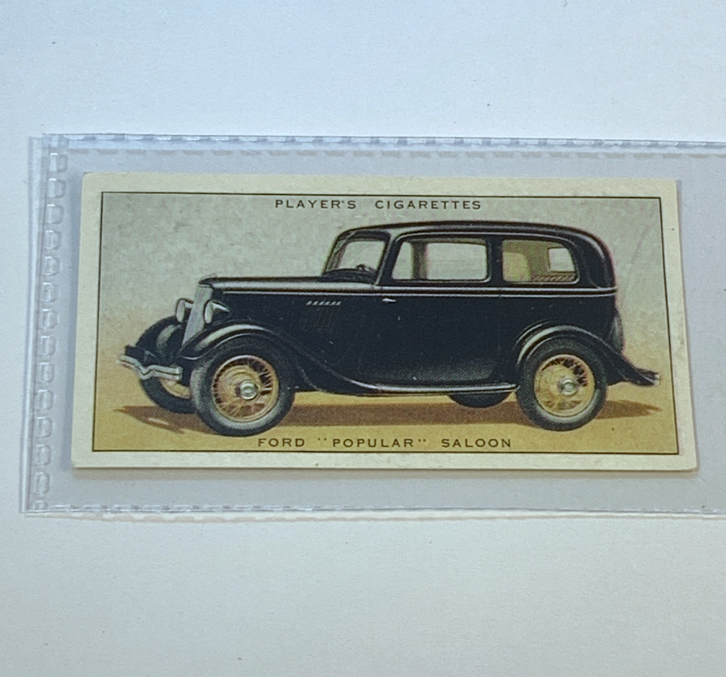 1936 Player's Tobacco Card Premium Motor Cars Pre War Trading Card Ford ...