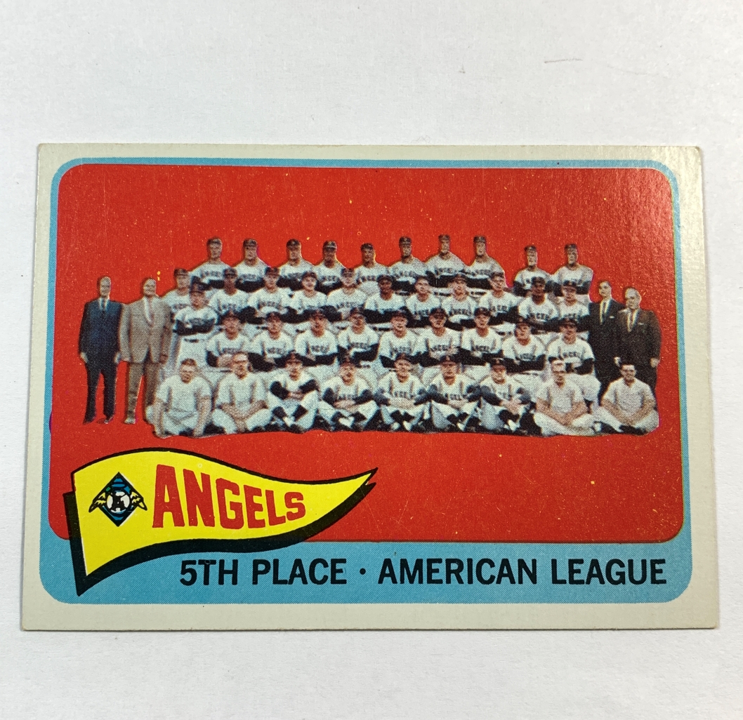 1965 Topps Angels Team Trading Card in Protective Sleeve High Grade ...