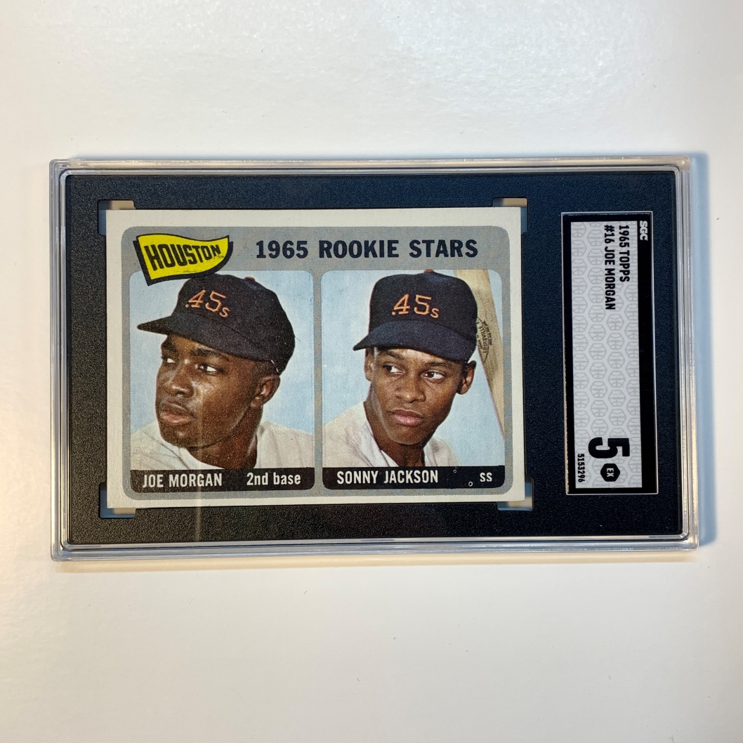 1965 Topps Joe Morgan Hall of Fame Rookie Card Graded by SGC High Grade ...