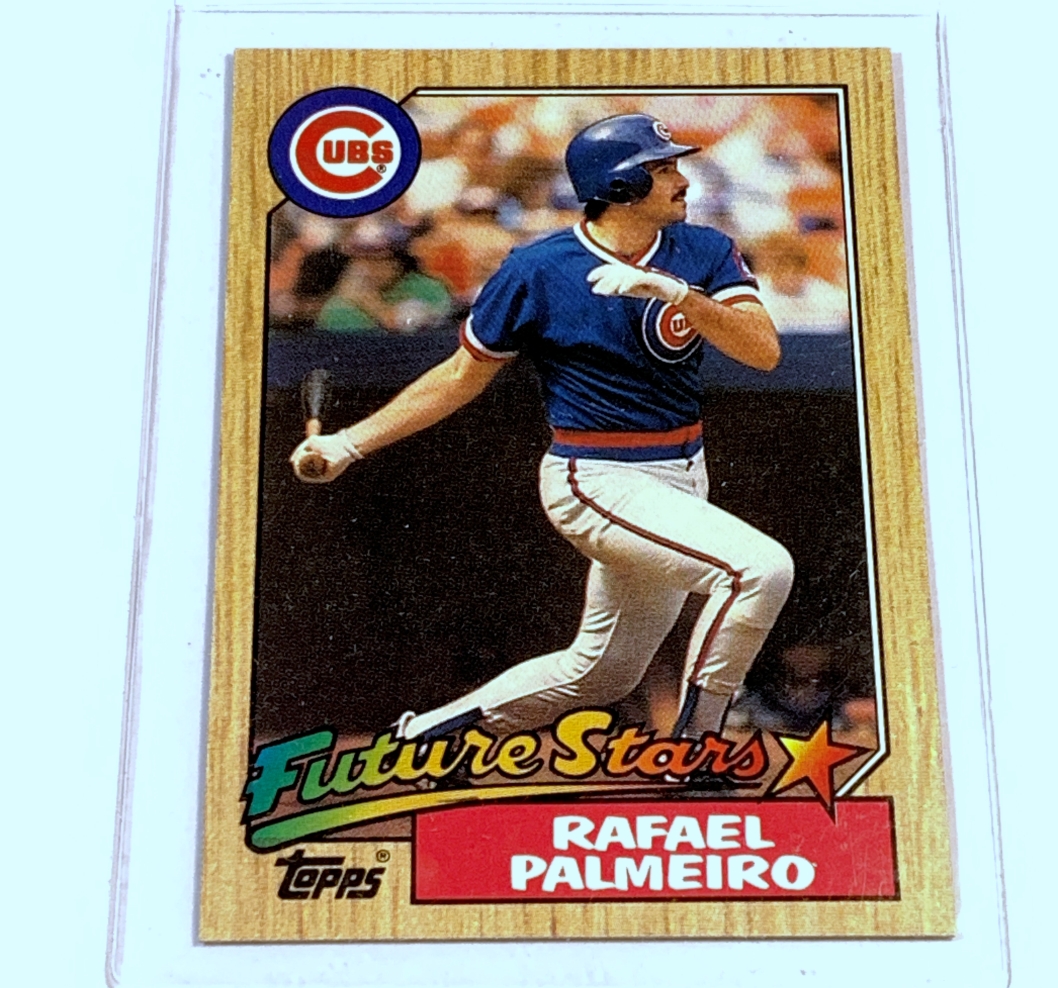 1987 Topps Rafael Palmeiro Future Stars Rookie Card in Protective ...