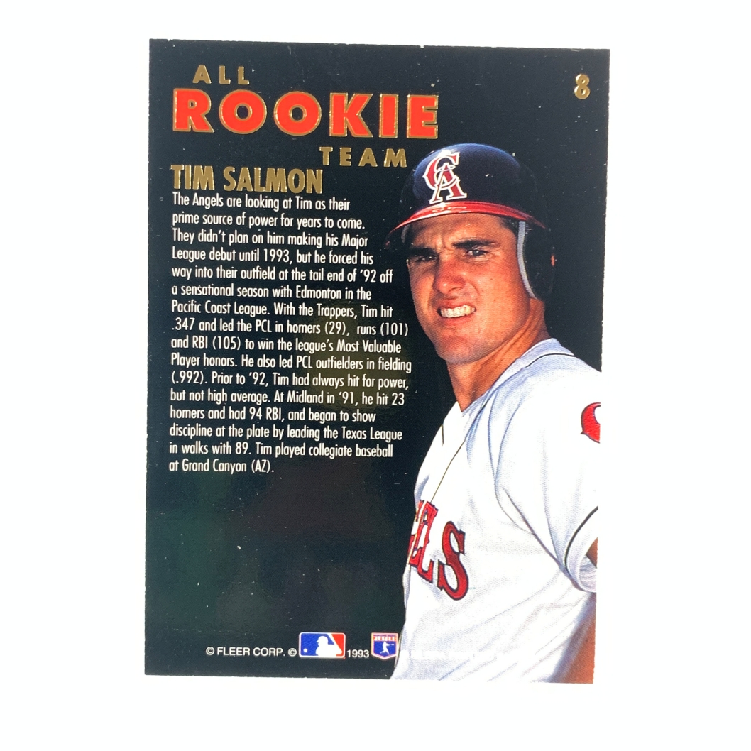 1993 Fleer Ultra Tim Salmon All Rookie Team Card in High Grade ...