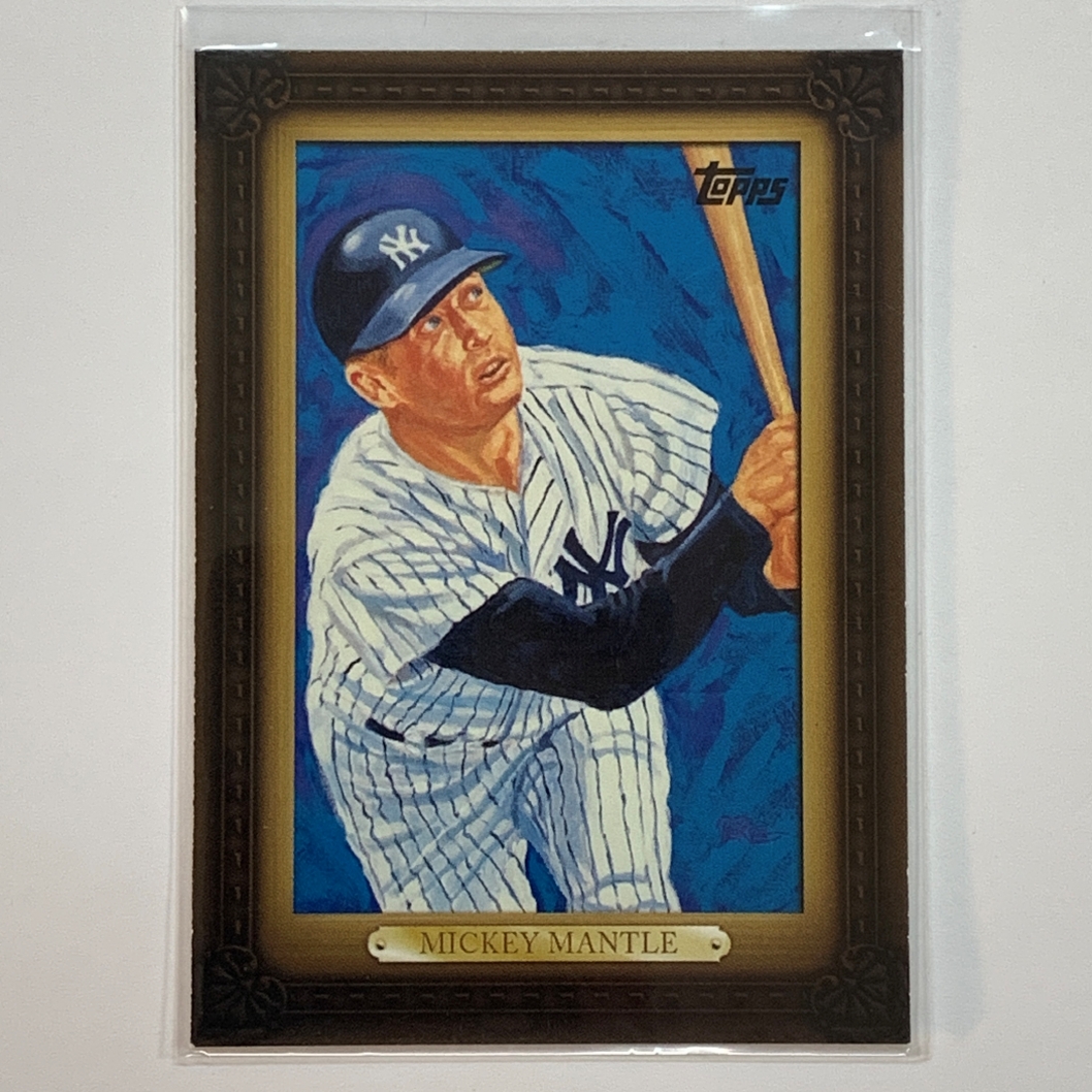 2008 Topps Mickey Mantle Baseball Card New York Yankees Hall of Fame ...