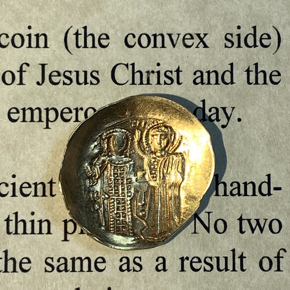 Ancient Gold Byzantine Coin John III 1222-1264 AD Gold Christ enthroned ...