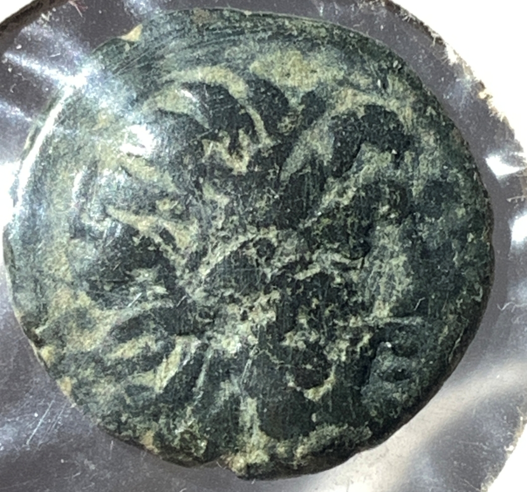 Ancient Greek Bronze Coin of Asclepius Snake Authentic | Property Room