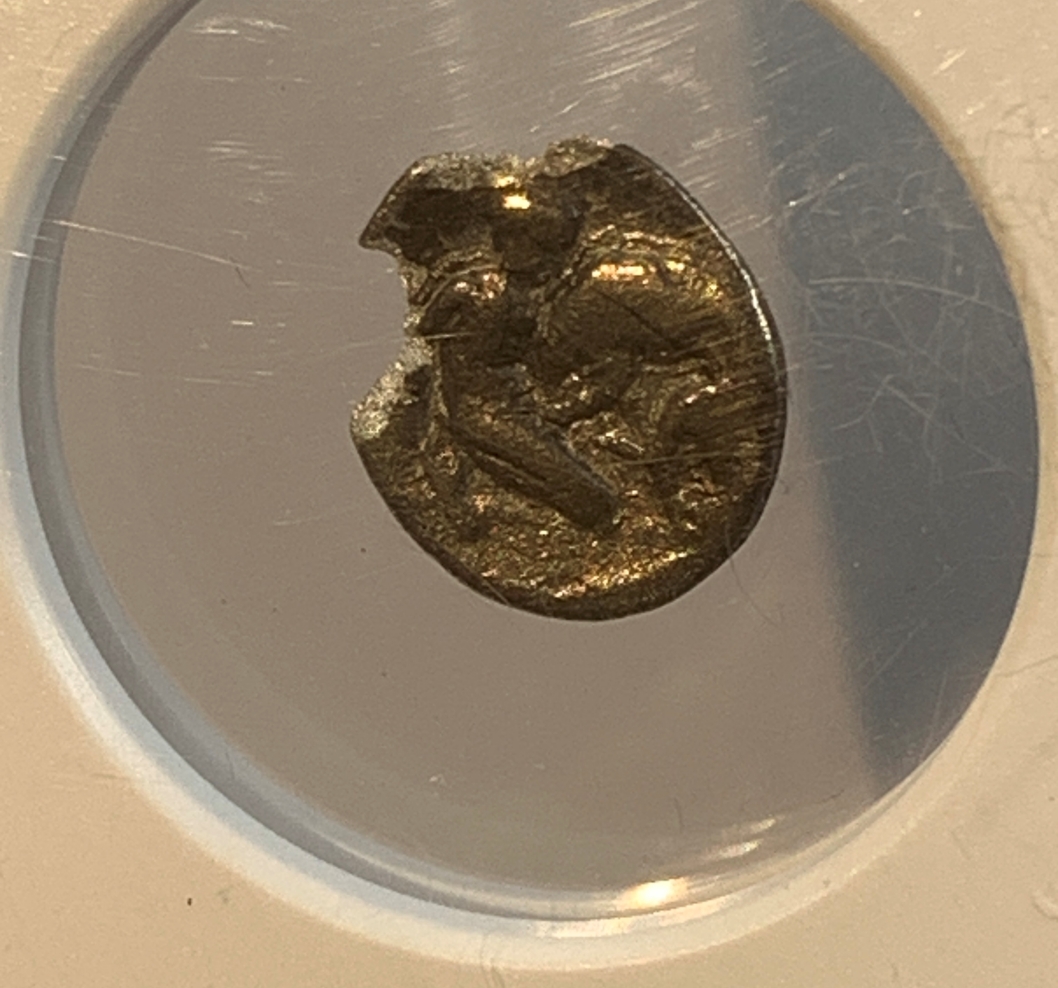 Ancient Greek Silver Diobol Tarentum 380-325 B.C Hercules wrestling the ...