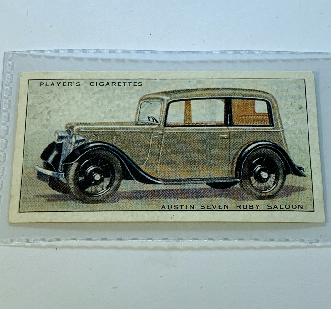 Austin Seven Ruby Saloon 1936 Players and Son's Pre-War Tobacco Card ...