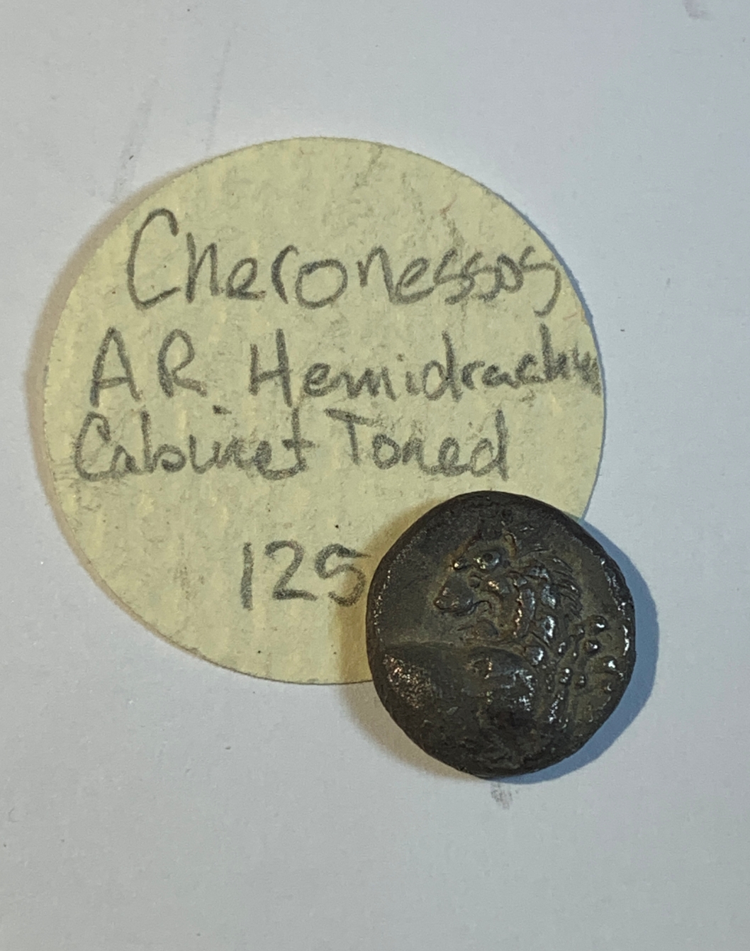 Authentic Ancient Silver Greek Chernossos Silver Hemi drachm Lion ...