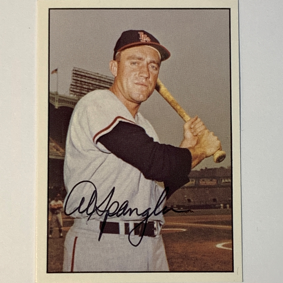 Autographed 1978 TCMA Al Spangler Card Excellent Condition Card with ...