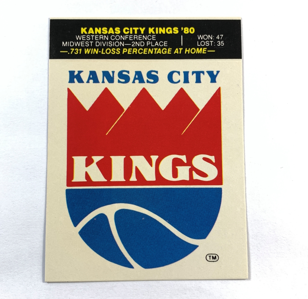 Kansas City Kings 1981 Fleer Basketball Team Sticker | Property Room