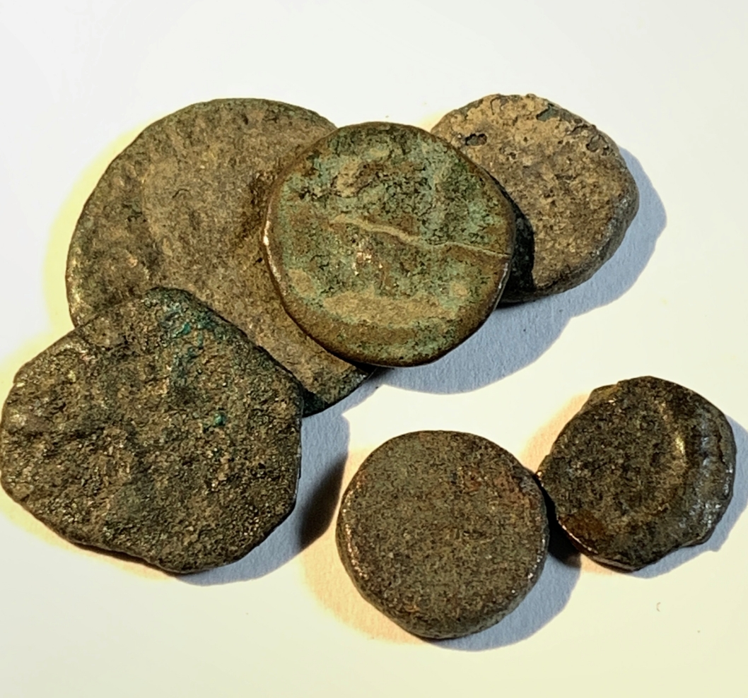 Lot of 6 Ancient Roman Bronze Coins Authentic | Property Room