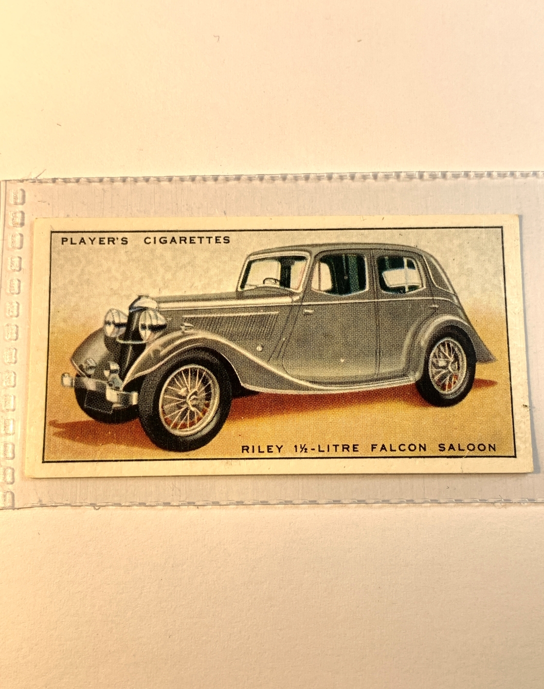 Riley 1 1/2 Liter Falcon Saloon 1936 Players & Sons Tobacco Cigarette ...