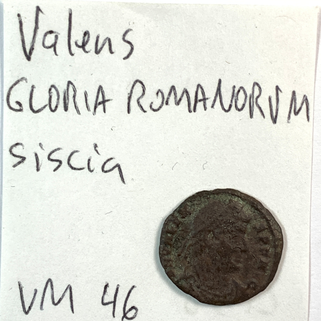 Roman Bronze Coin of Valens Siscia Mint Reference VM46 | Property Room