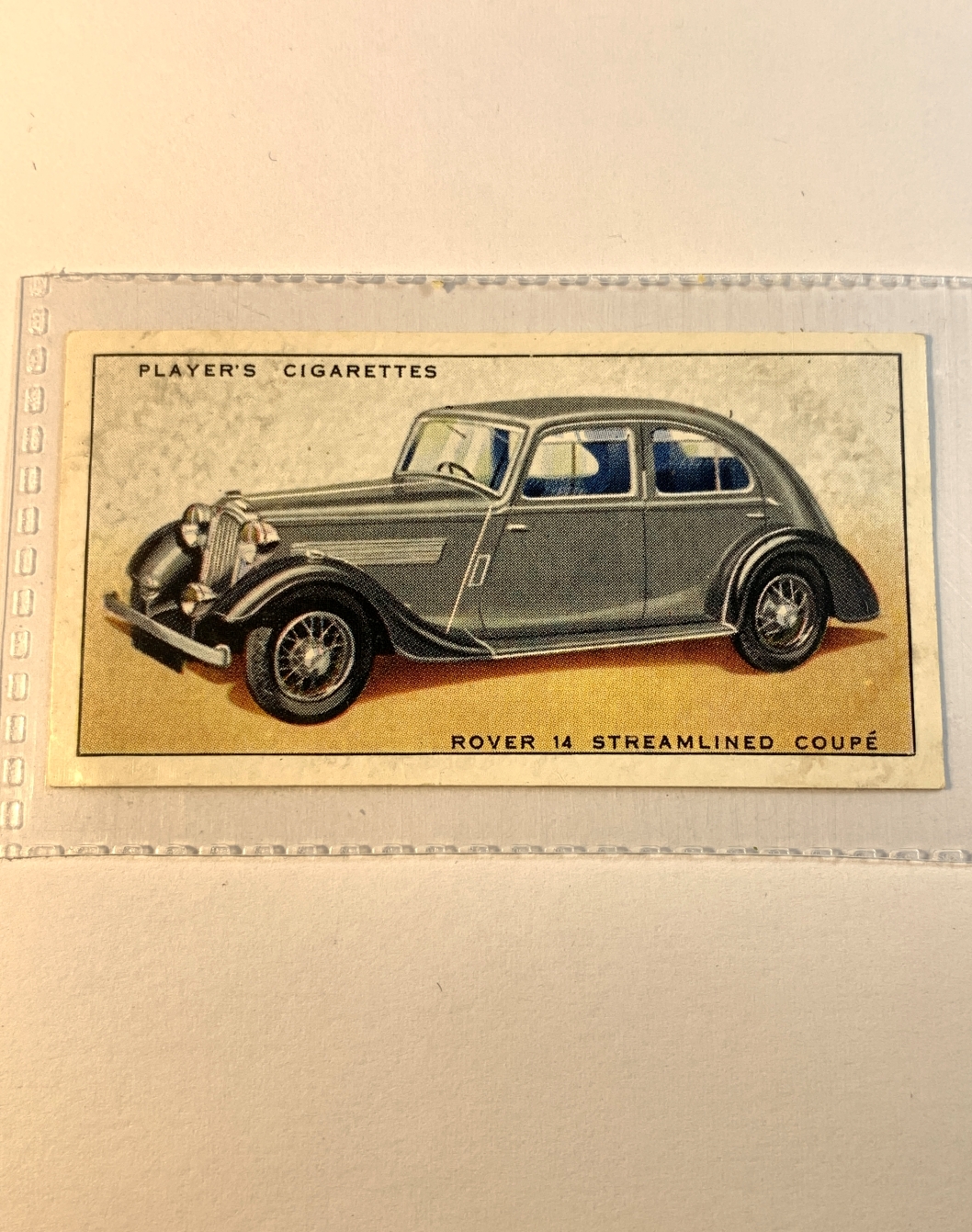 Rover 14 Streamlined Coupe 1936 Players & Sons Tobacco Cigarette Cards ...