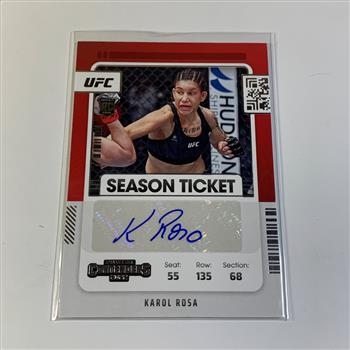 Panini Season Ticket Autographed Karol Rosa Card in Protective Holder ...