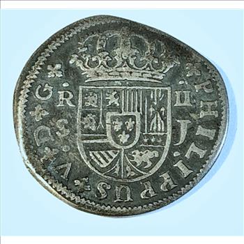 1723 Silver 2 Real King Philip of Spain *Raffle Ticket to Winning ...