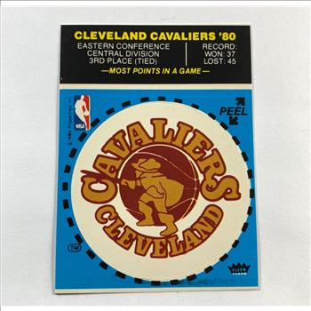 Cleveland Cavaliers 1981 Fleer Basketball Team Sticker | Property Room