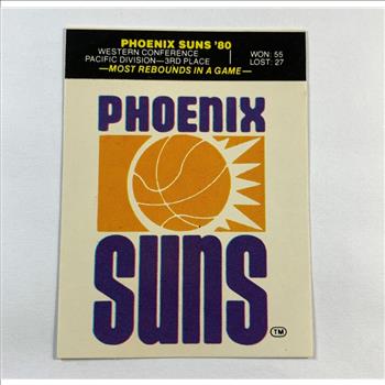 Phoenix Suns 1981 Fleer Basketball Team Sticker | Property Room