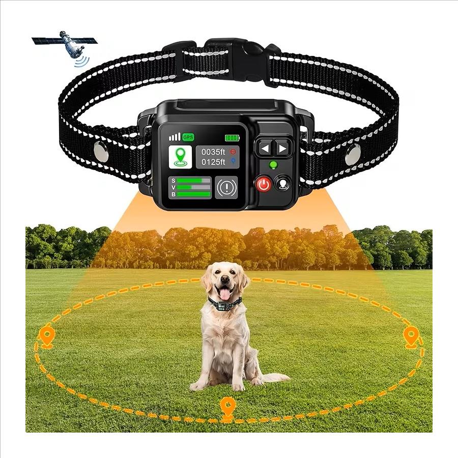 GPS Wireless Dog Collar Fence System, Adjustable 49-6561Ft Invisible ...