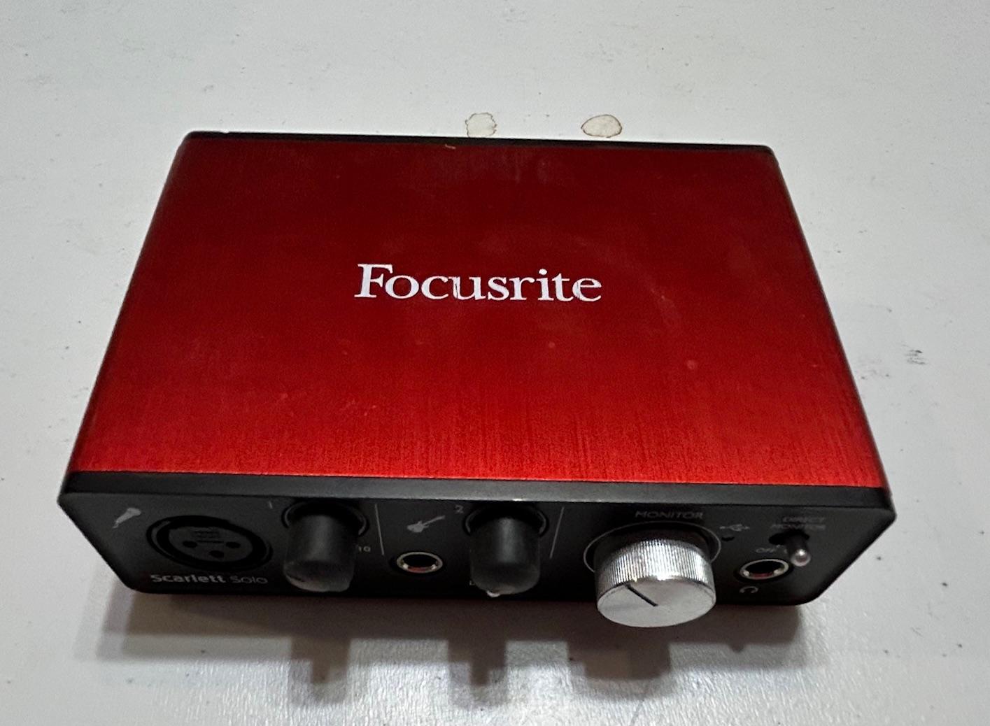 Focusrite Scarlett Solo USB Audio Interface | Property Room