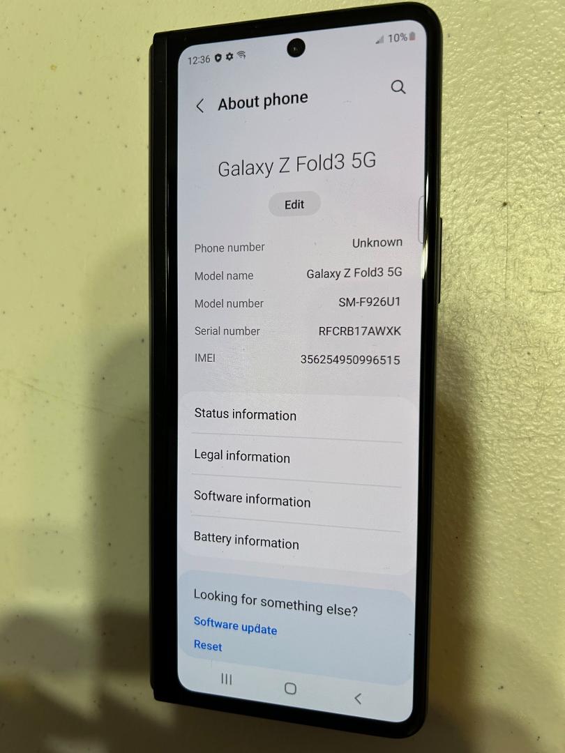 Samsung Galaxy Z Fold 3 5G 256gb | Property Room