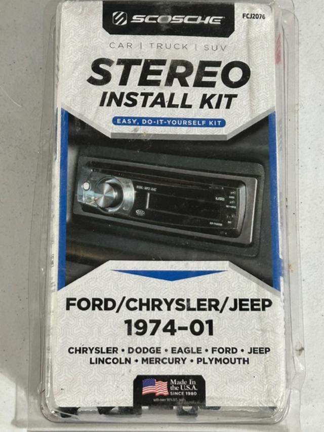 Stereo Install Kit for 1974-2001 Ford Chrysler | Property Room