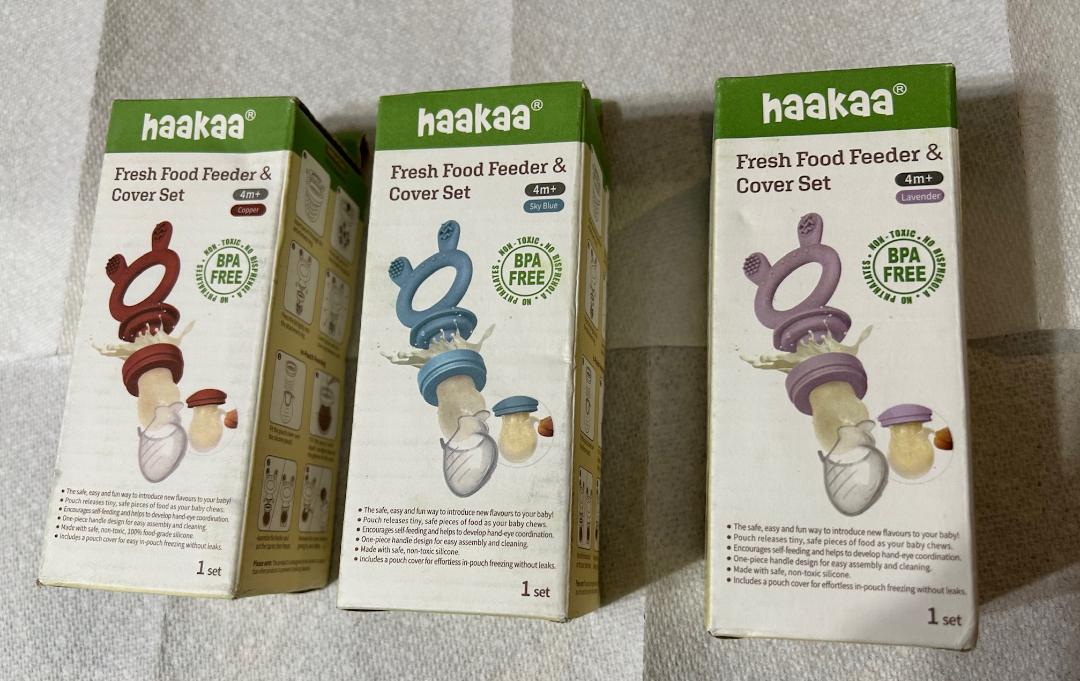 Haakaa Baby Fruit Food Feeder Breastmilk Popsicle Molds for Baby ...