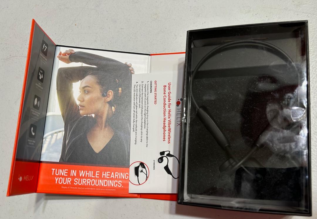Helix Vibe Wireless Bone Conduction Headphones - Black | Property Room