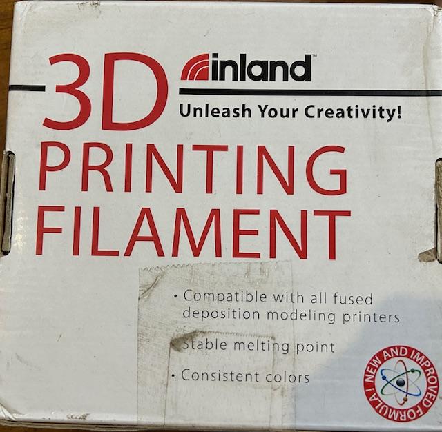 INLAND Micro Center Silver Silk PLA 3D Printer Filament 3mm - Silver ...