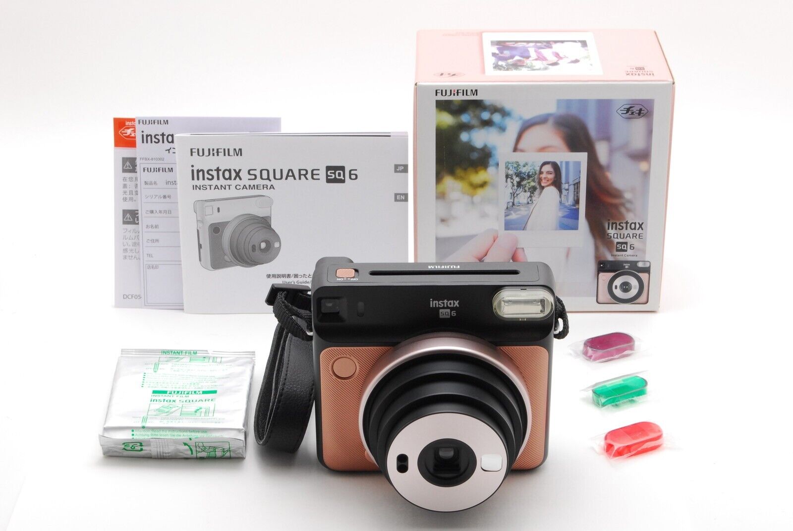Fujifilm instax SQUARE SQ6 Instant Film Camera Blush Gold | Property Room