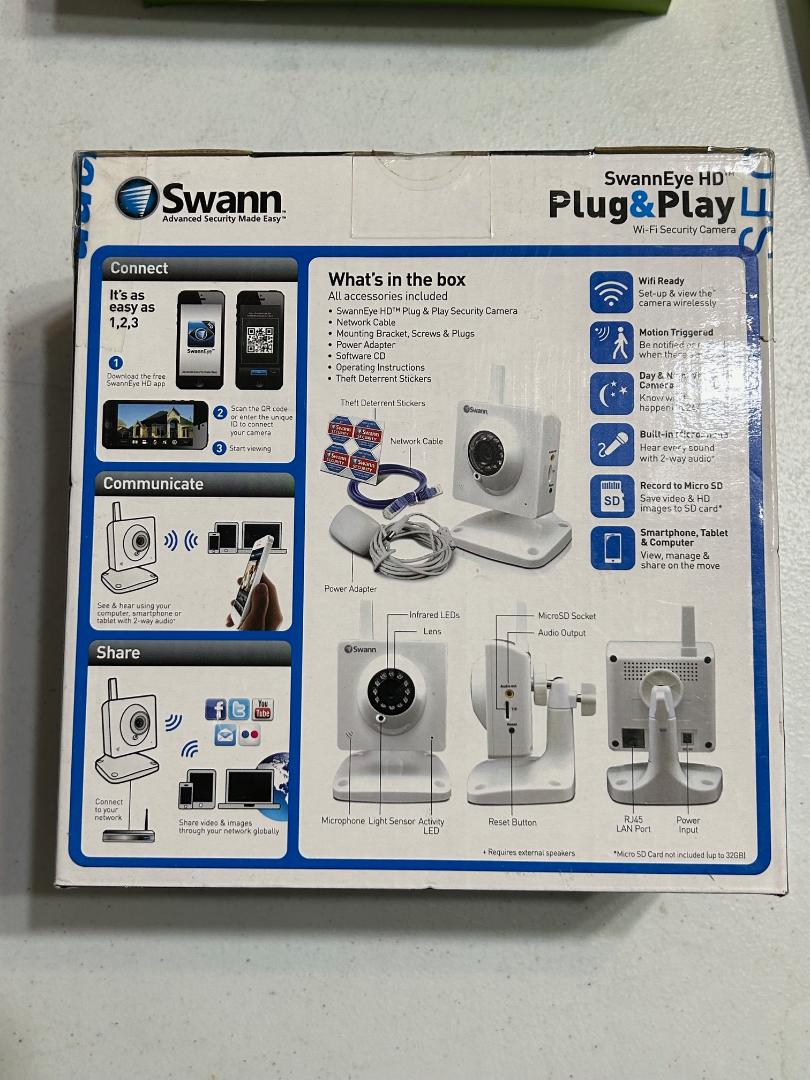 Swann Eye HD Plug and Play Wi-Fi Security Camera | Property Room