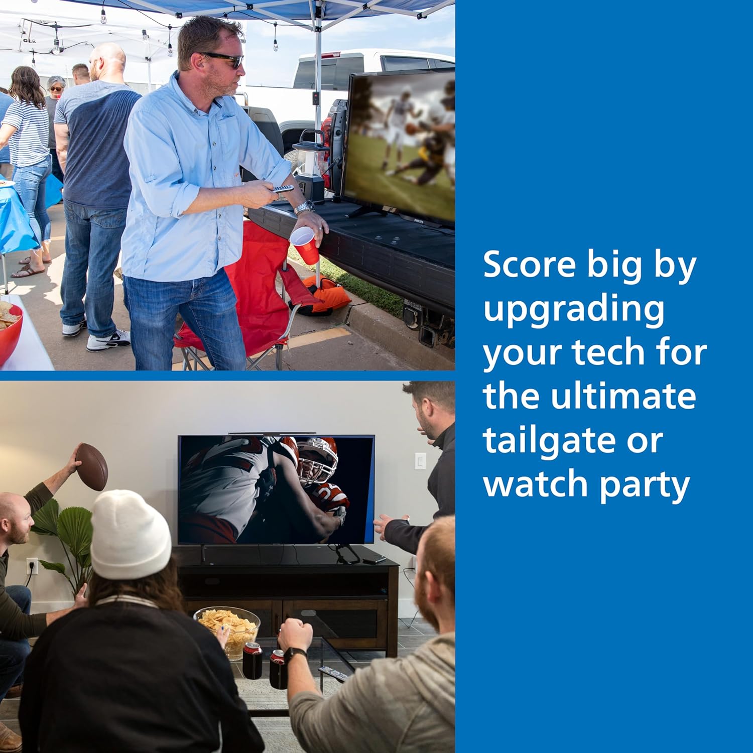 GE Modern Loop Rabbit Ears Indoor TV Antenna, 15 inch Extendable ...