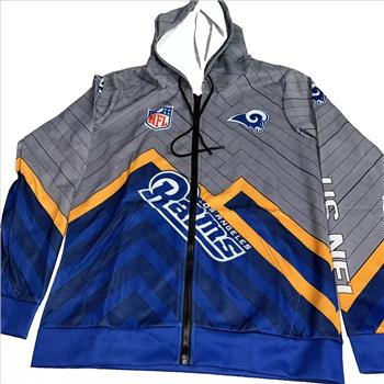 Los Angeles Rams Official Team Apparel NFL 3D Mens Full-Zip Hooded ...