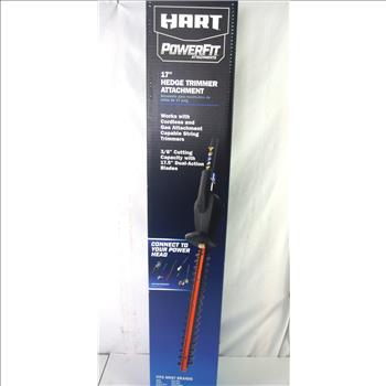 New Hart Powerfit 17" Hedge Trimmer Attachment 3/8" Cutting Capacity ...