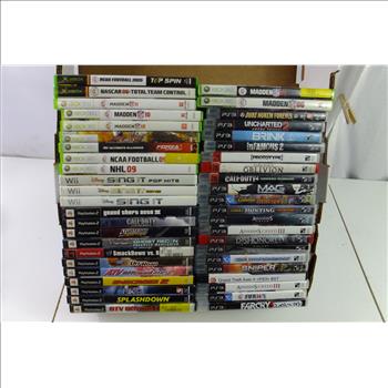 45 Video Games PS3 PS2 X Box & Wii | Property Room