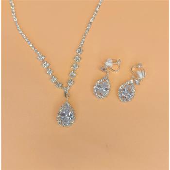 Vintage Brass Rhinestone 2-Piece Jewelry Set | Property Room