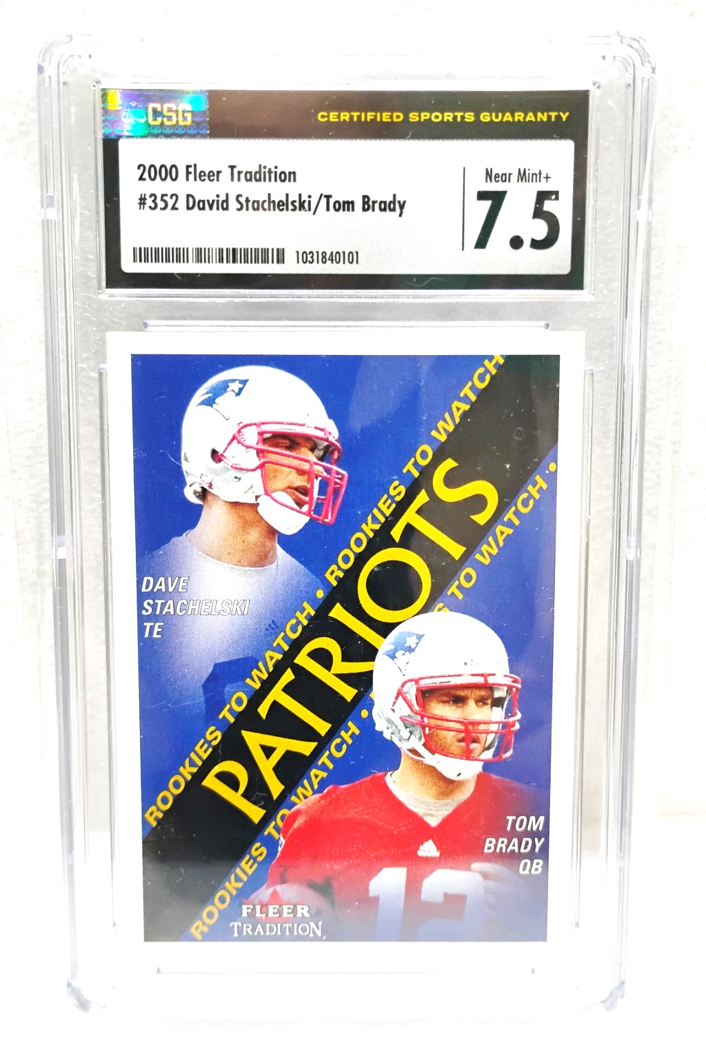 2000 Tom Brady Rookie PSA 7.5 | Property Room