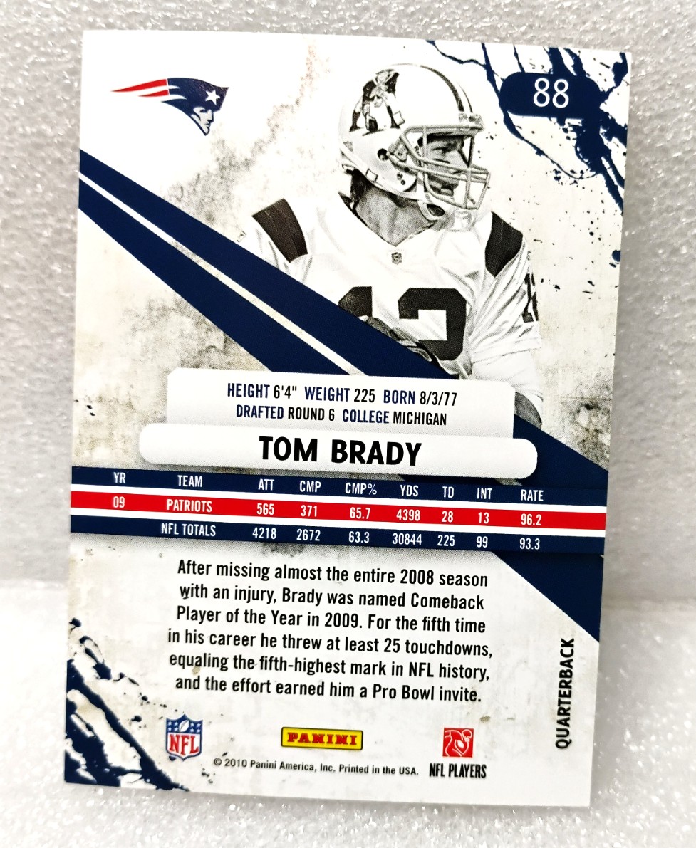 2010 Panini America R&S Tom Brady Football Card | Property Room