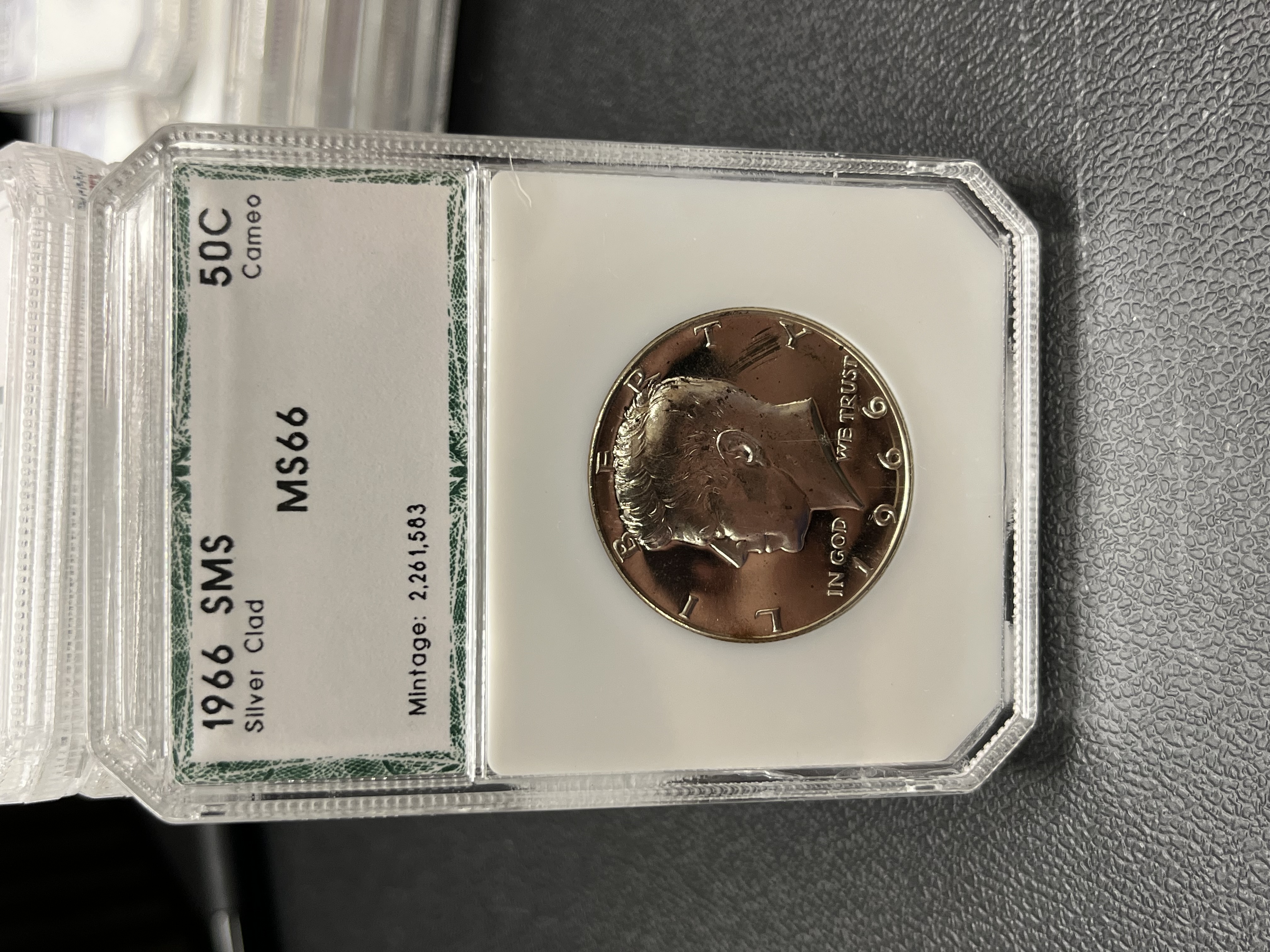1966 SMS KENNEDY HALF PCI MS-66 CAMEO - SILVER COIN | Property Room