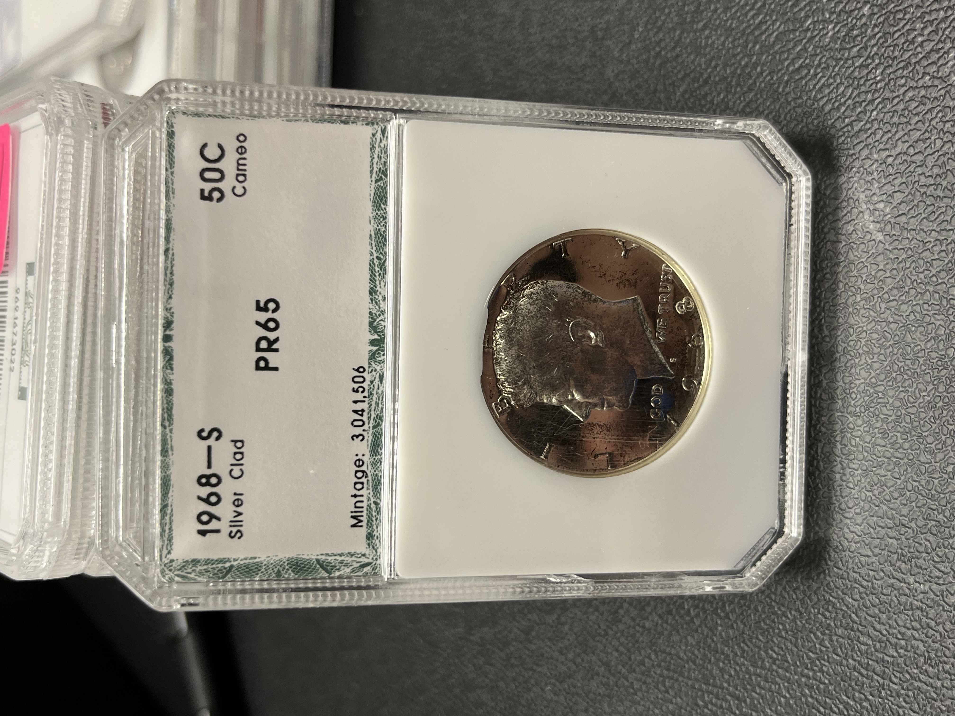 1968 S PROOF KENNEDY HALF PCI PR-65 CAMEO - SILVER COIN | Property Room