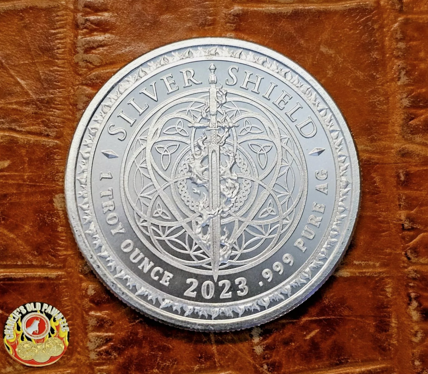 Don't Tread On Me Snake 1 oz .999 Silver Shield 2023 Round BU in ...