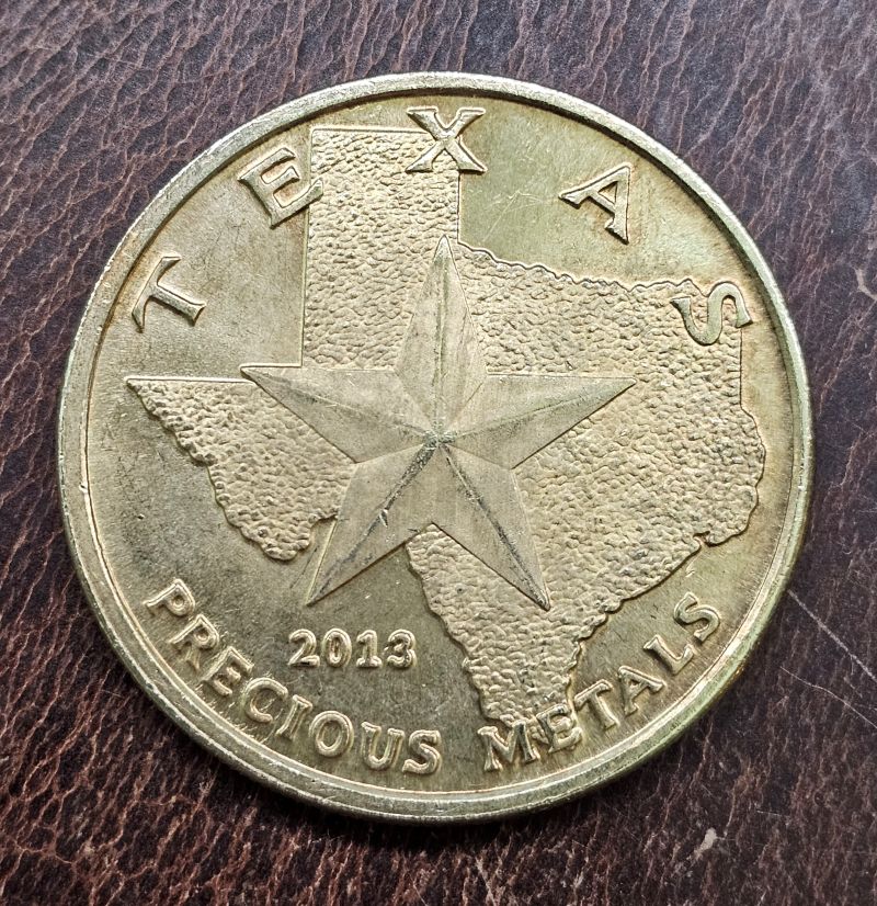 1 oz .9999 Silver 24Kt Gold Gilded Round - Texas Cowboy Coin | Property ...