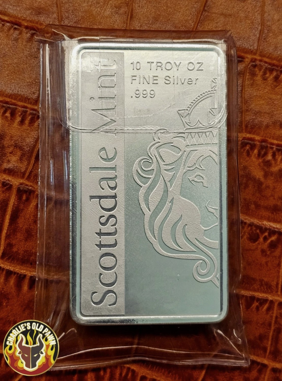 10 oz .999 Fine Silver Bar - ArchAngel Michael Scottsdale Mint Bullion ...