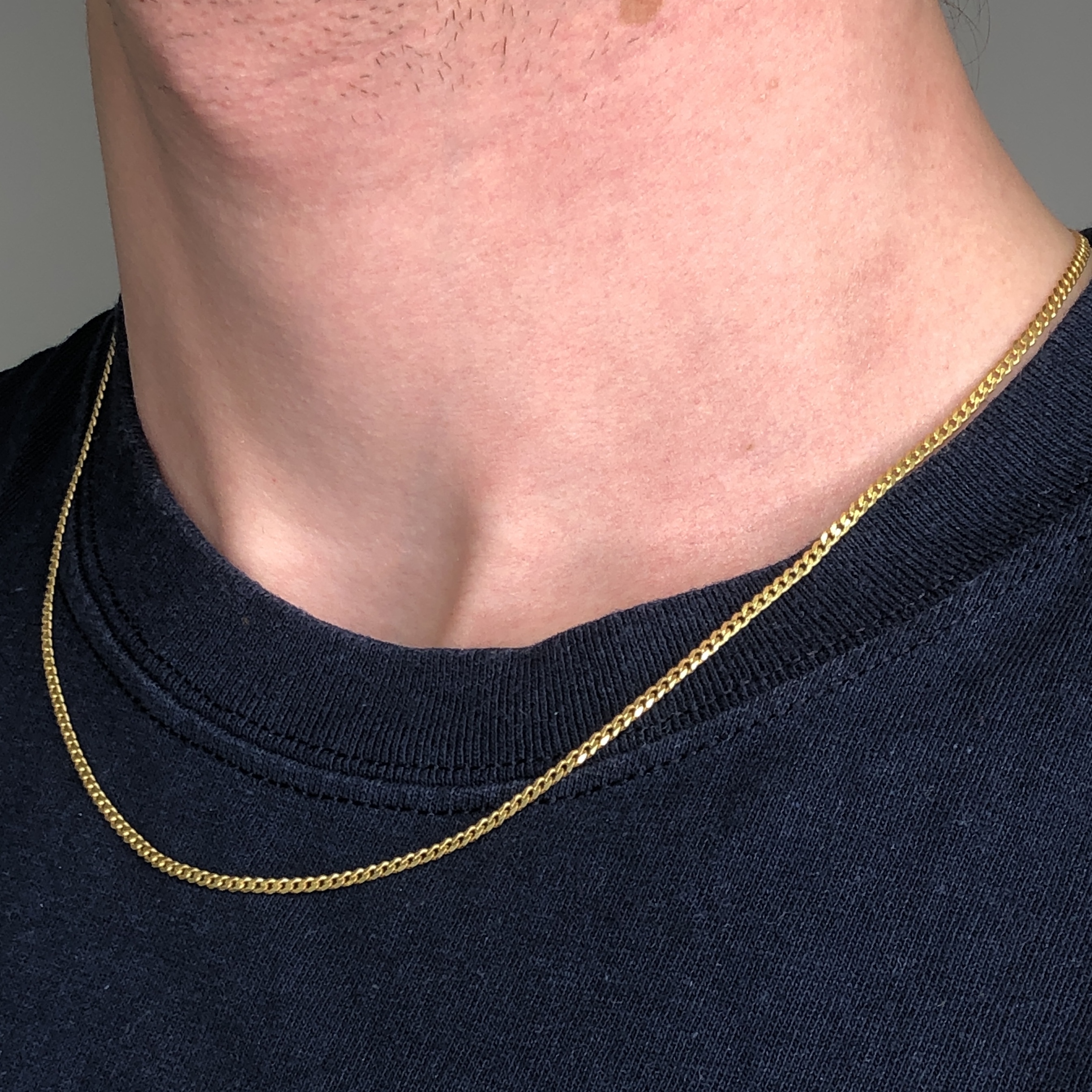 14k Yellow Gold Filled Cuban Link Chain Necklace Mens Womens 20 inches ...
